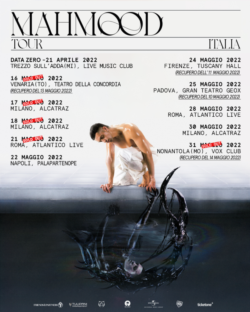 Mahmood, le nuove date di Ghettolimpo Tour 2022 - imusicfun