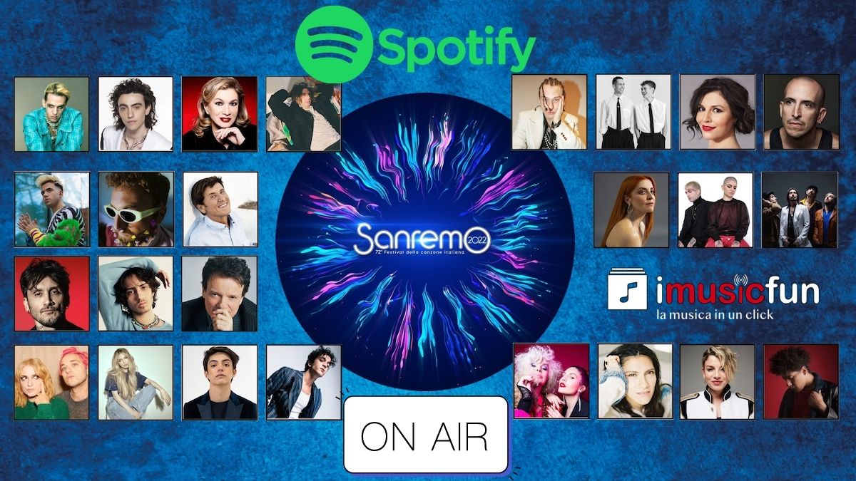Sanremo 2022, la classifica delle canzoni più ascoltate su Spotify