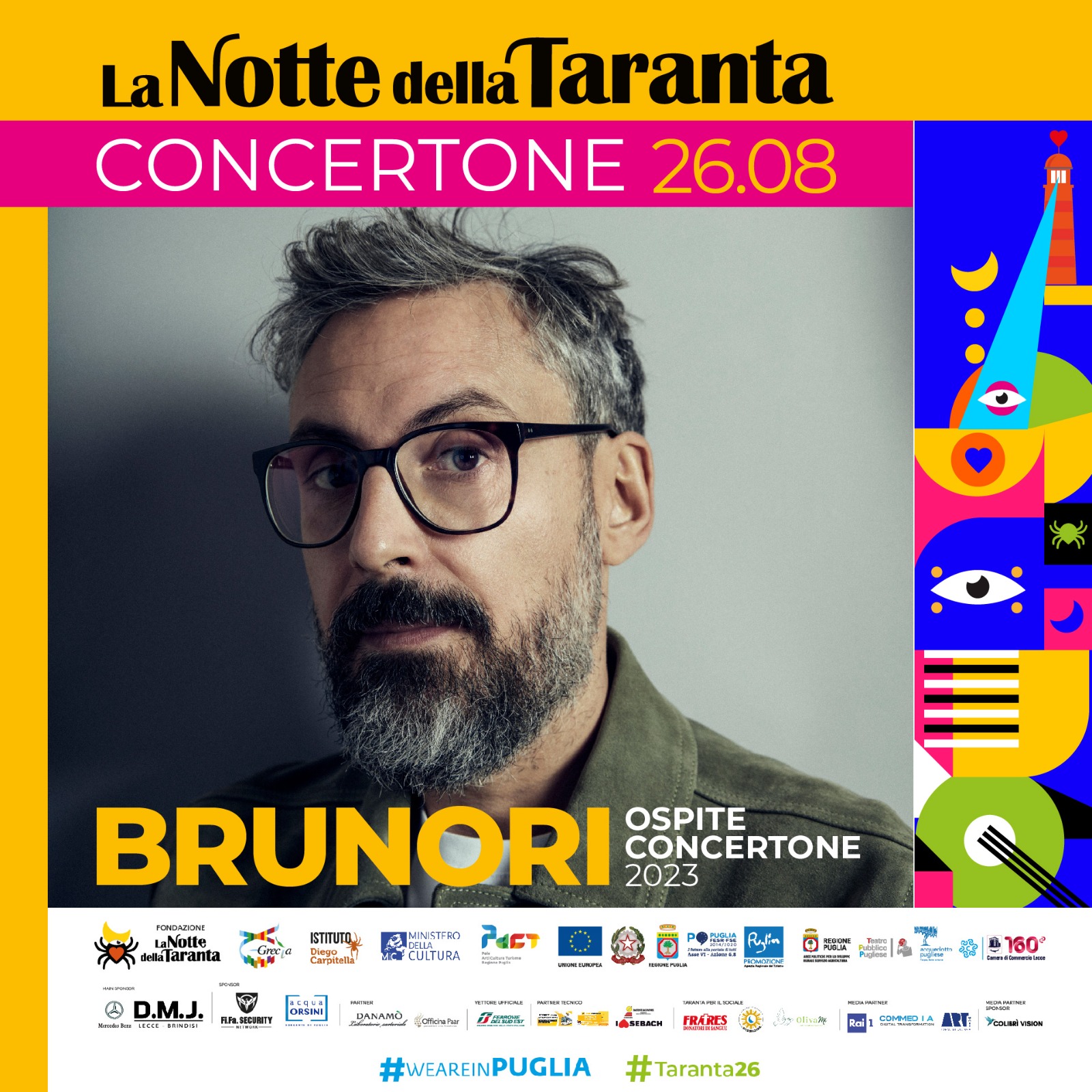 Notte della Taranta 2023, Brunori SAS al Concertone di Melpignano - imusicfun